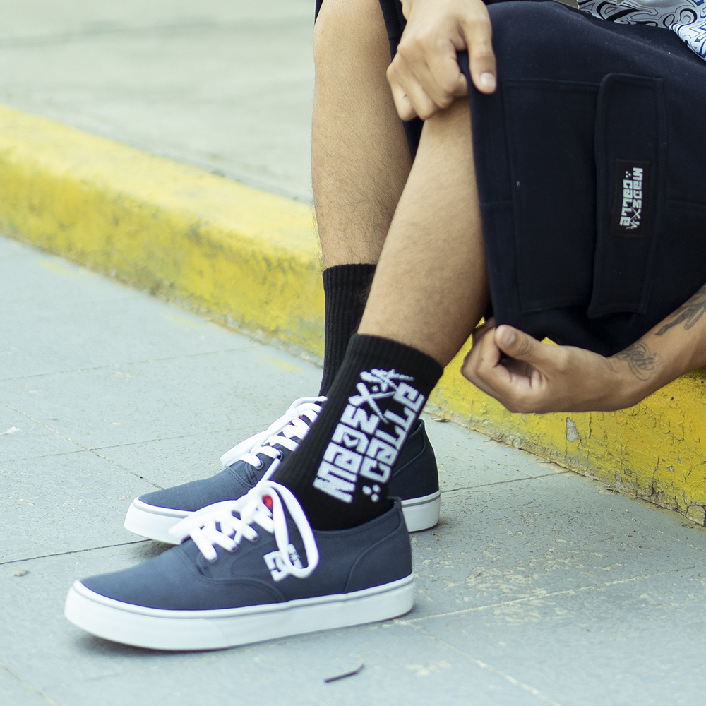 Calceta Made x la calle Negro/Blanco - Made X LA Calle